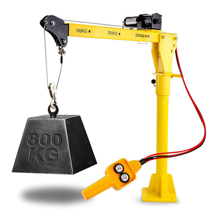 T-REX 800kg Electric Hoist Winch Crane 12V 360 Degree Engine Car Truck ...